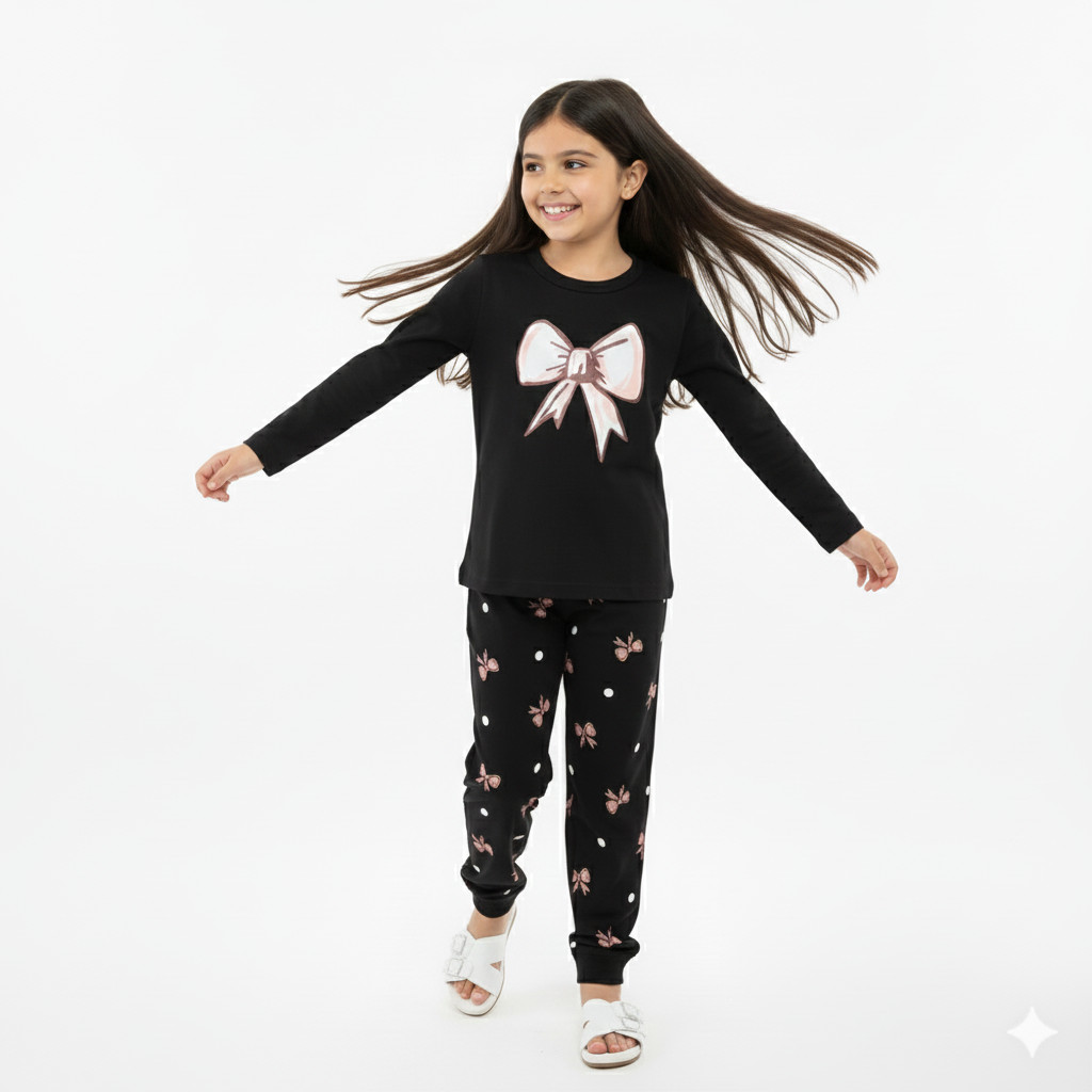 🎀 Girls Fashionable Premium Quality Full Slive T-shirt 3 Set 🥰 || 1238